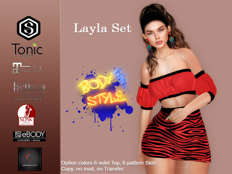 Second Life Marketplace - [BS] Body & Style Layla Set - Fatpack